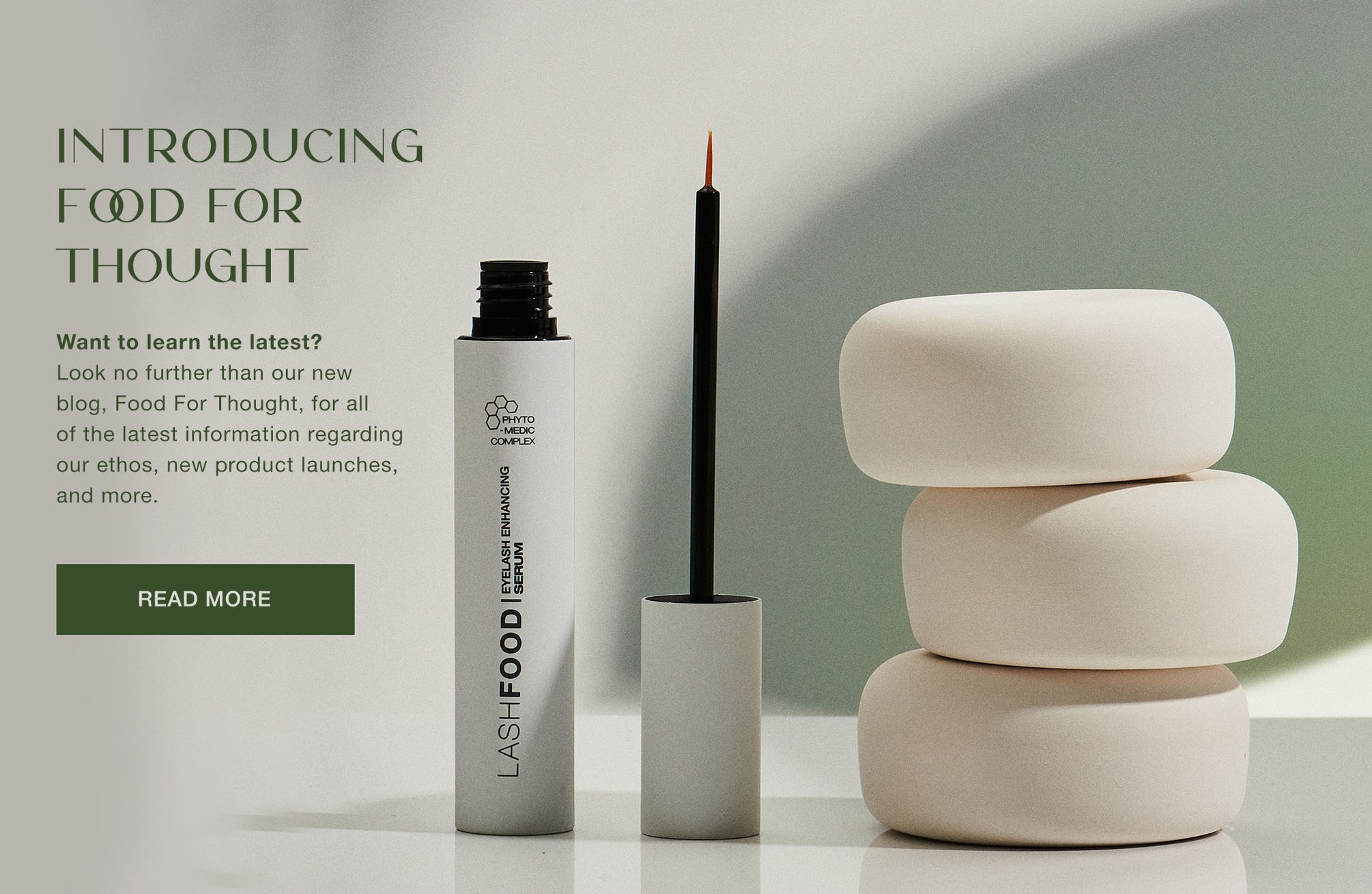 LASHFOOD: Eye Lash Serum, Natural Brow & Lash Enhancer, Eyebrow Serum